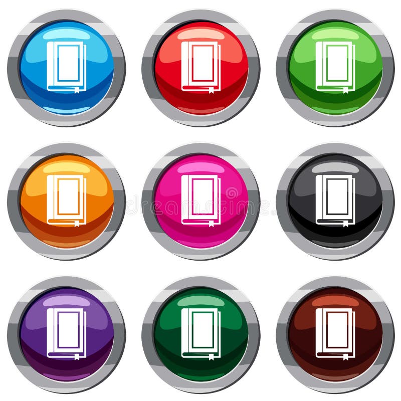 Book set 9 collection stock vector. Illustration of literature - 97710799