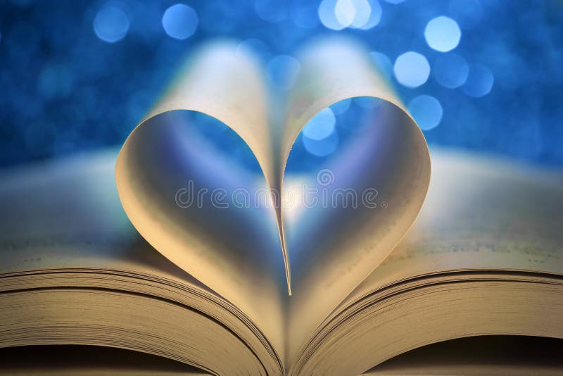 Book in the Shape of a Heart Stock Image - Image of sparkle, book: 84072141