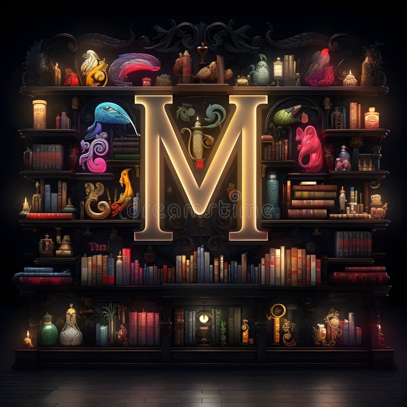 A Book Shelf with Assorted Books and Knick-knacks, Including Candles ...