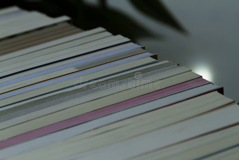 Book on the Shelf Close Up. Book Texture Stock Photo - Image of vehicle ...