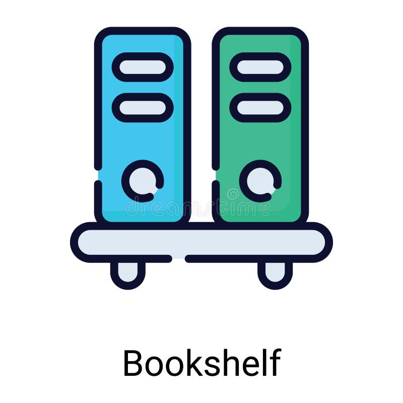 Book Shelf, File Folder Icon Stock Vector - Illustration of report ...