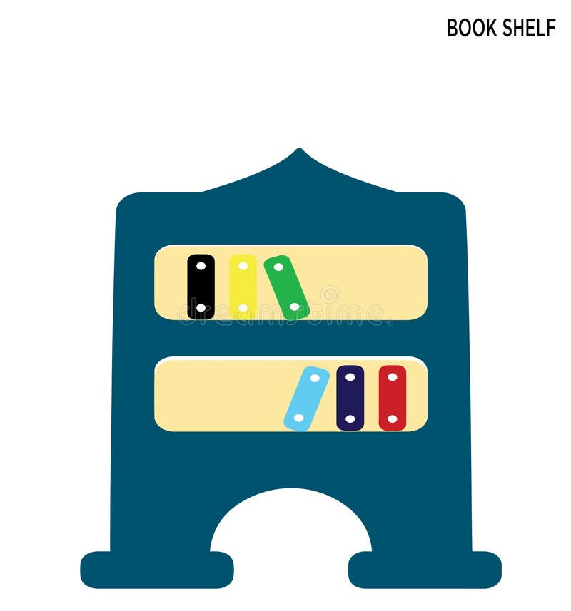Book Shelf Icon Editable Symbol Design Stock Vector - Illustration of ...