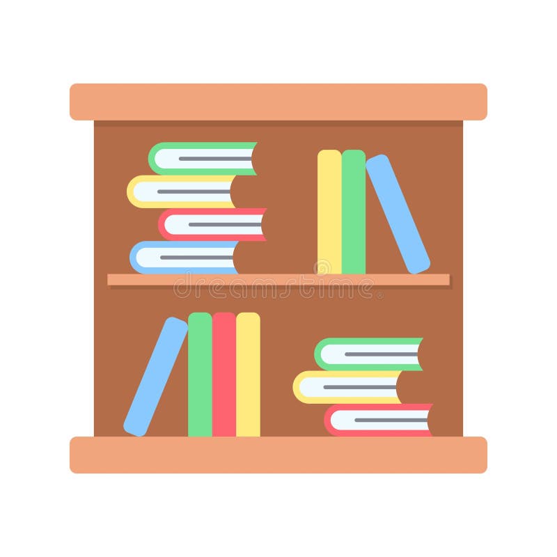 Book Shelf Icon Image. stock vector. Illustration of symbol - 284216898