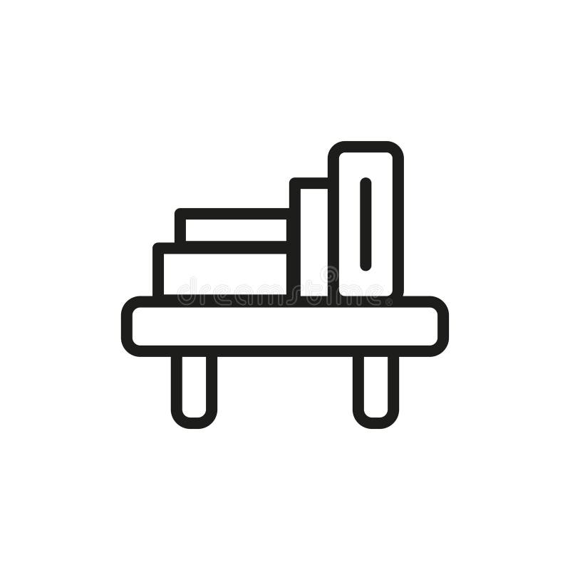 Book Shelf Icon Vector Basic Design Simple and Modern Stock ...