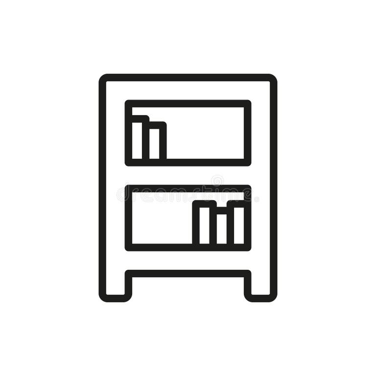 Book Shelf Icon Vector Basic Design Simple and Modern Stock Vector ...