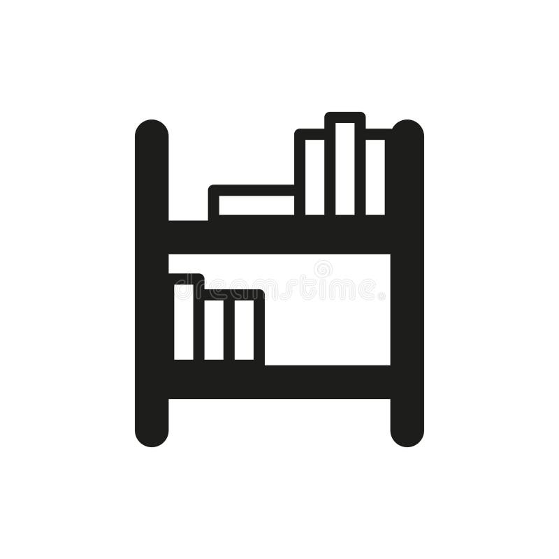 Book Shelf Icon Vector Basic Design Simple and Modern Stock ...
