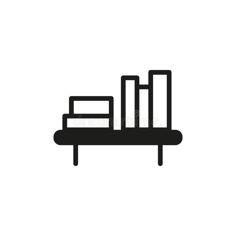 Book Shelf Icon Vector Basic Design Simple and Modern Stock ...