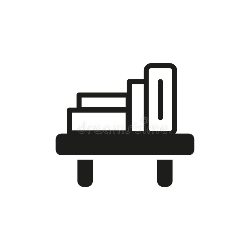Book Shelf Icon Vector Basic Design Simple and Modern Stock Vector ...