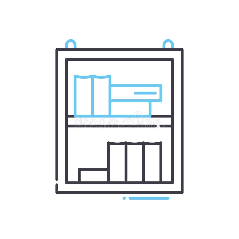 Book Shelf Outline Stock Illustrations – 3,042 Book Shelf Outline Stock ...