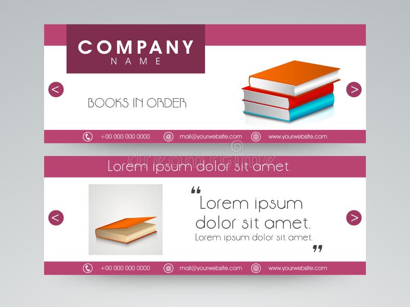 Book shop web header. stock illustration. Illustration of creativity ...