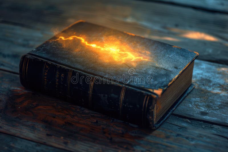 A Book Sits on Top of a Wooden Table Stock Photo - Image of furniture ...