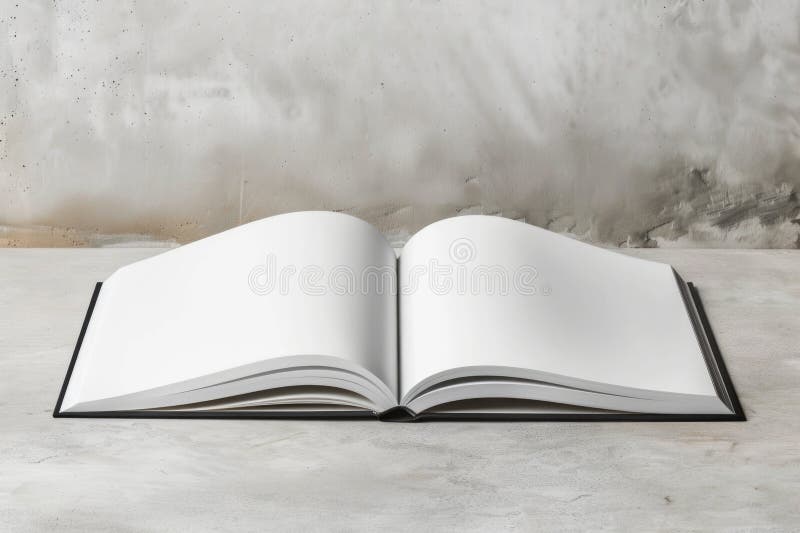 A Book Sitting on a Table with a Flat Surface Stock Photo - Image of ...