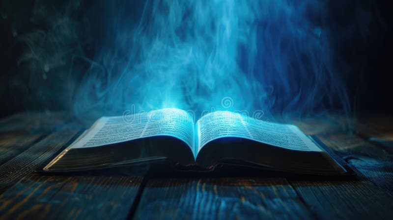 A Book with Smoke Billowing Out from Its Pages Stock Photo - Image of ...
