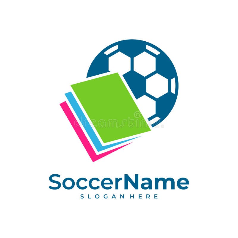 Book Soccer Logo Template, Football Logo Design Vector Stock ...