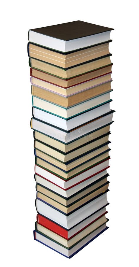 Book Stack on the Desk in the Library Room Under Sunrays Stock Photo ...
