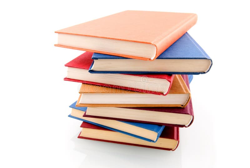 Stack of School Textbooks College Study Books Stock Photo - Image of ...