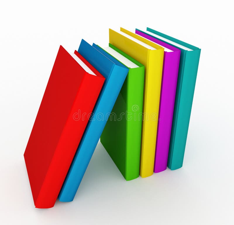 Book Stack Info on White Background Stock Vector - Illustration of ...