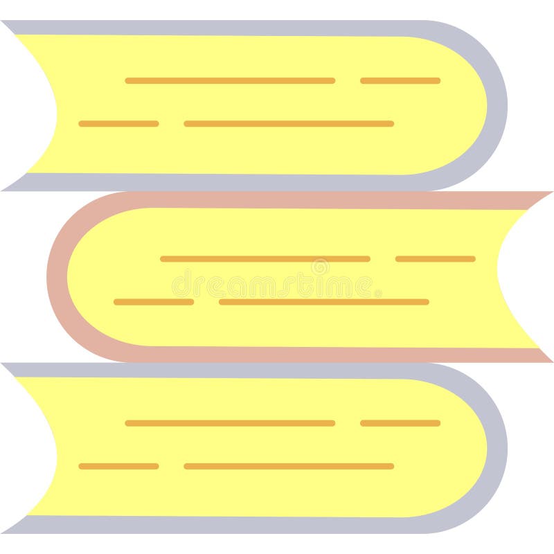 Book Stack Icon Isolated School Library Textbook Stock Vector ...