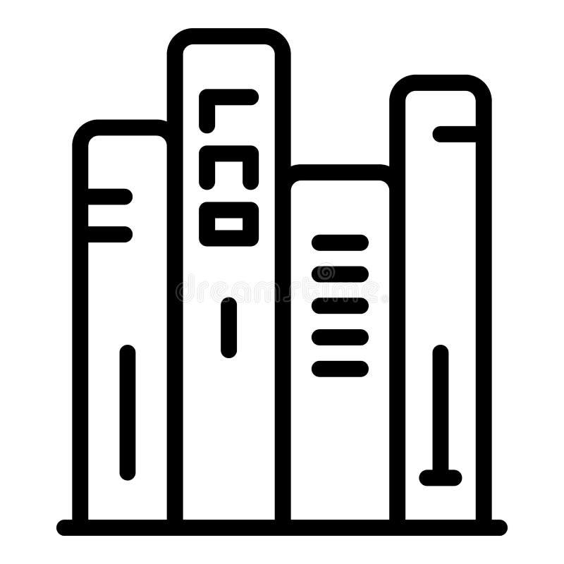 Book Stack Icon, Outline Style Stock Vector - Illustration of literary ... Book Stack Icon, Outline Style Stock Vector - Illustration of literary ...