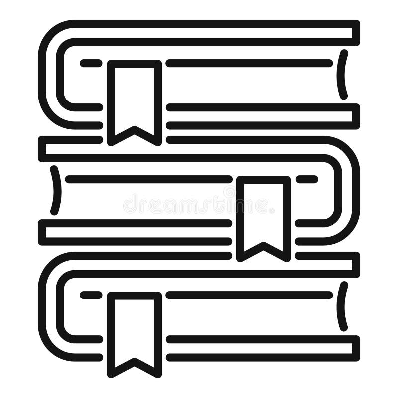 Book Stack Icon Outline Vector. Campus Education Stock Illustration ...