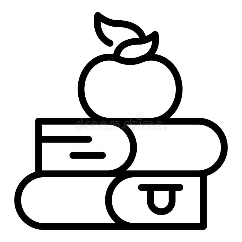 Book Stack Icon Outline Vector. Study Education Stock Vector ...