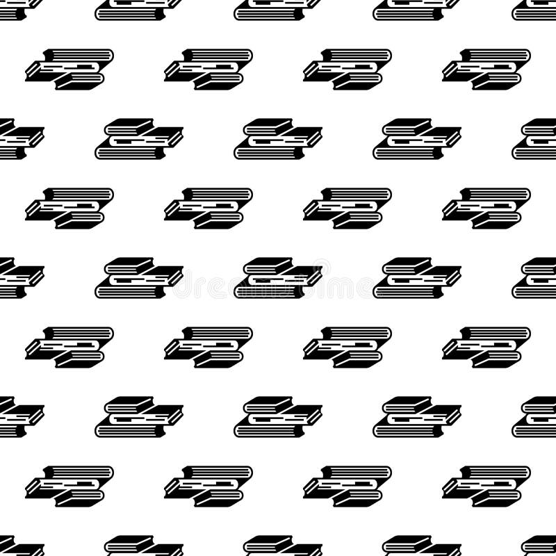 Book Stack Pattern Seamless Vector Stock Vector - Illustration of study ...