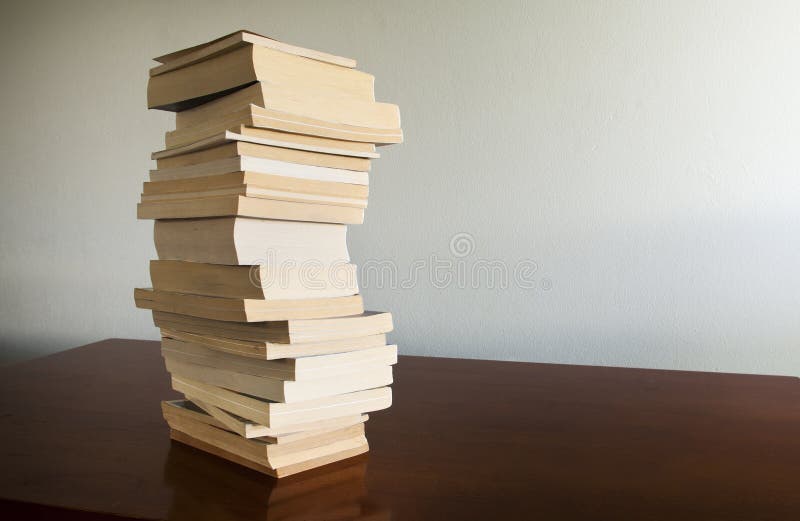 Book Stack on Table stock image. Image of science, bookcase - 16555473