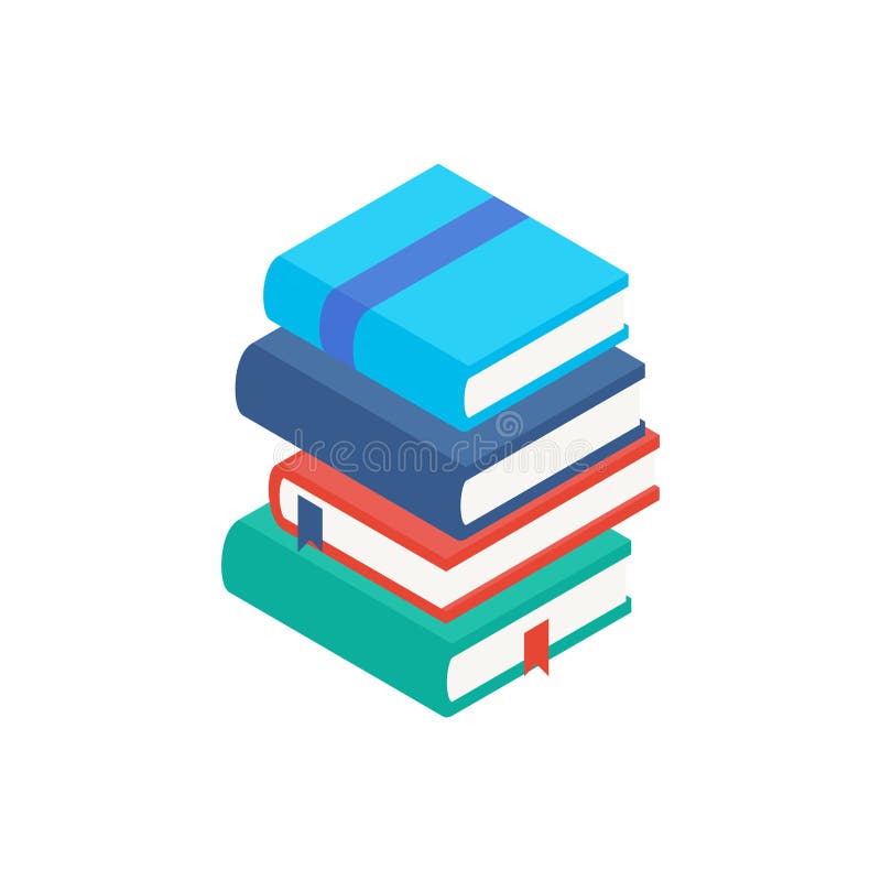 Book Stack Vector Art Illustration Stock Vector - Illustration of ...