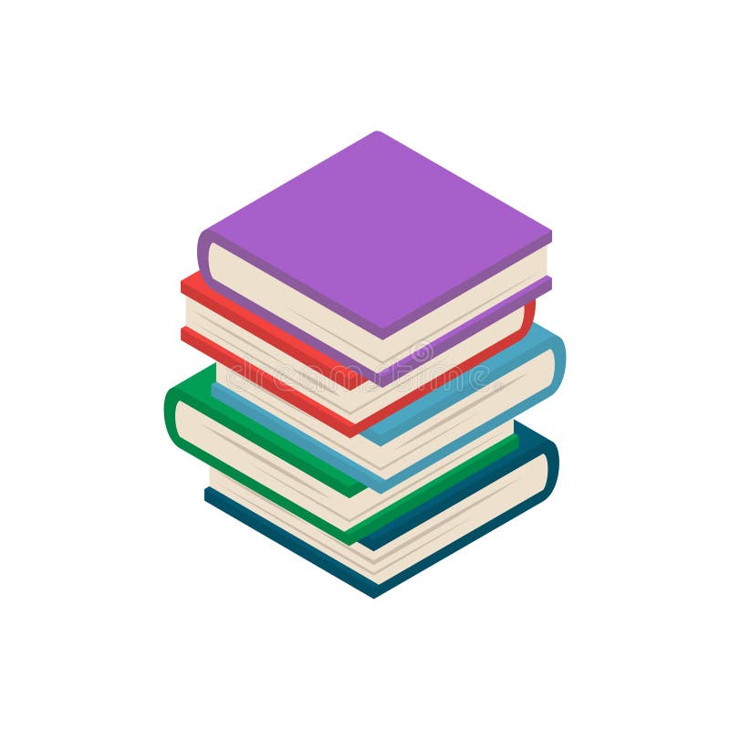 Book Stack Vector Art Illustration Stock Vector - Illustration of ...