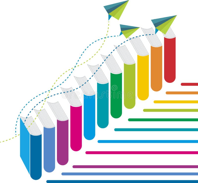 Ten Step Arrow Chart stock vector. Illustration of chevron - 29364592