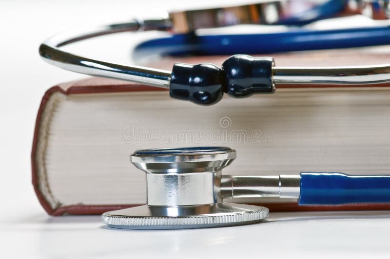 Book and stethoscope stock image. Image of learning, study - 19626909