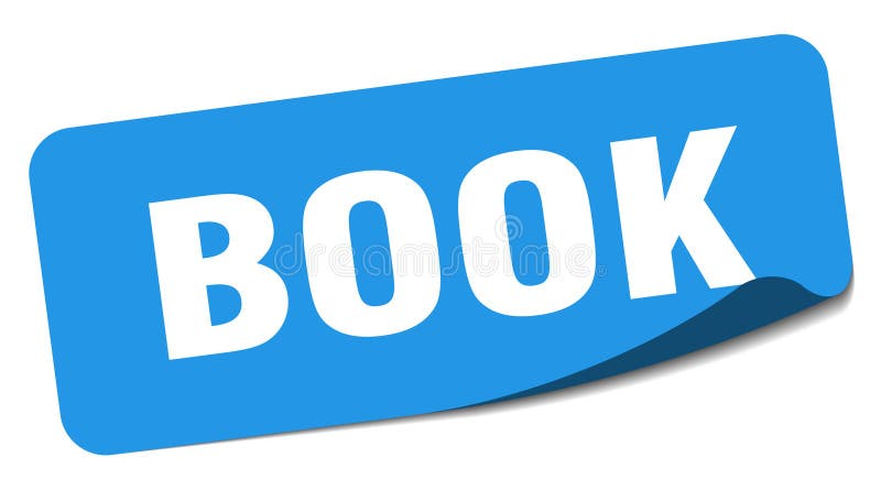 Book now sticker stock illustration. Illustration of fixing - 118864131
