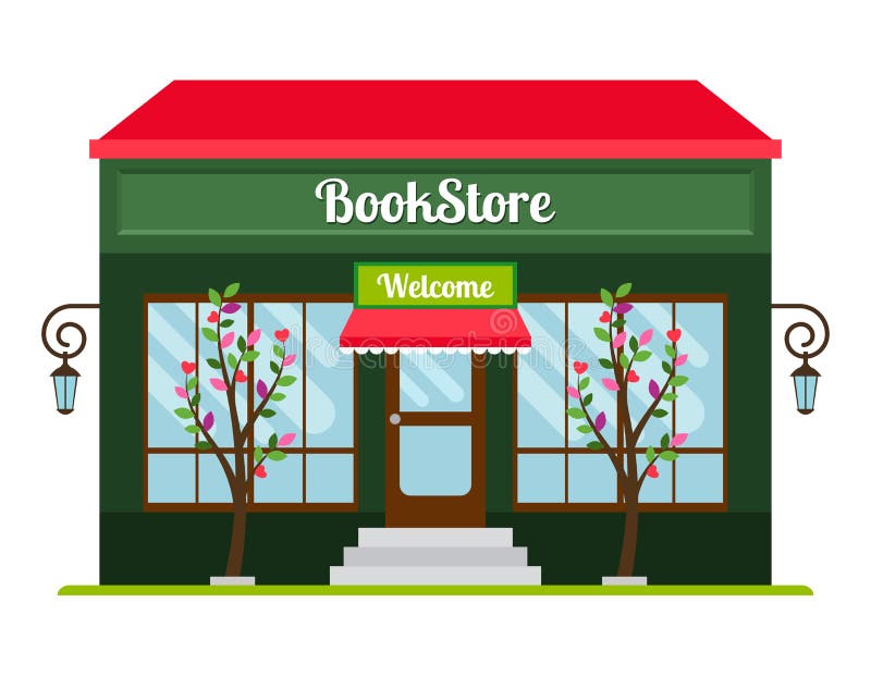 Book store facade icon stock vector. Illustration of modern - 84201777