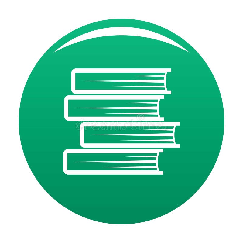 Book student icon green stock illustration. Illustration of document ...