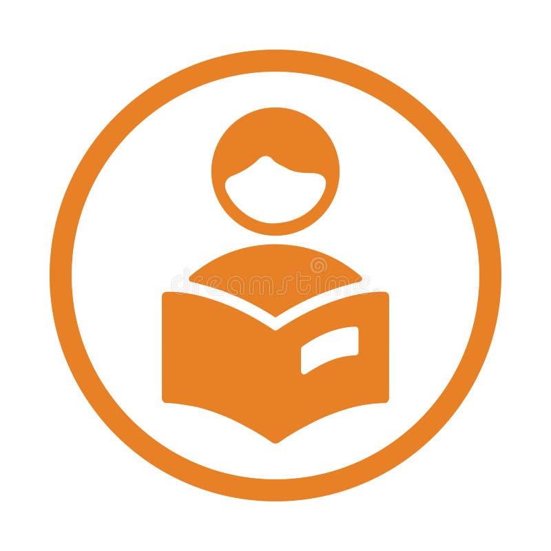 Book, Student, Learning Icon. Orange Color Vector Stock Vector ...
