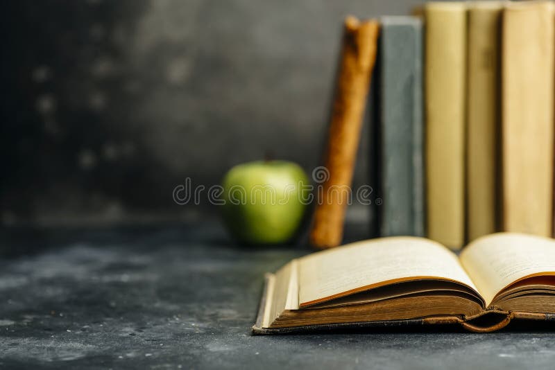 Book Study Educated. Library and Dictionary Background Stock Image ...