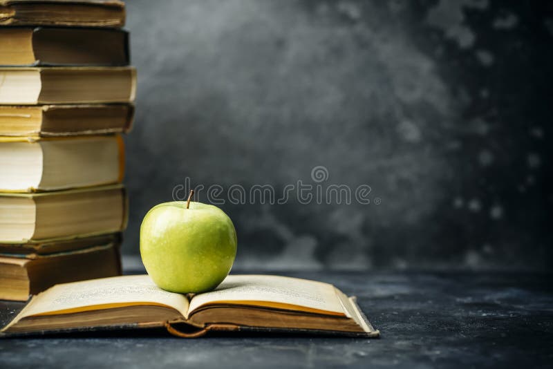 Book Study Educated. Library and Dictionary Background Stock Photo ...