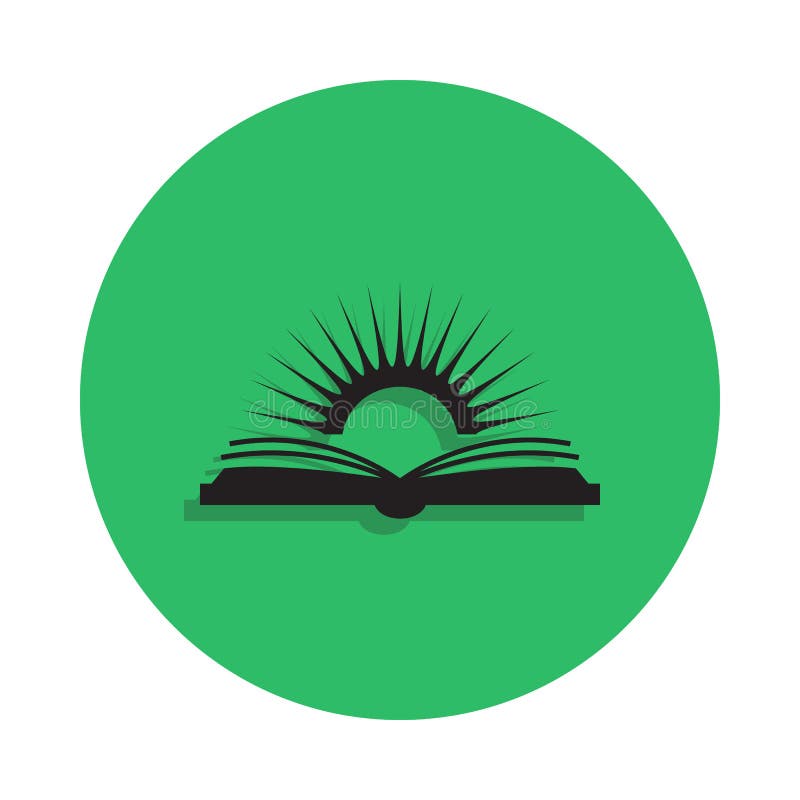Book and Sun Illustration. Element of Library Icon for Mobile Concept ...