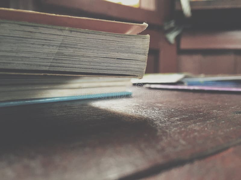 Book on table stock image. Image of education, business - 55816335