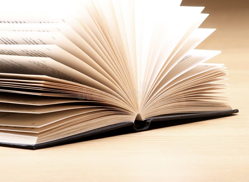 Book on a table wide open stock image. Image of textbook - 21355619