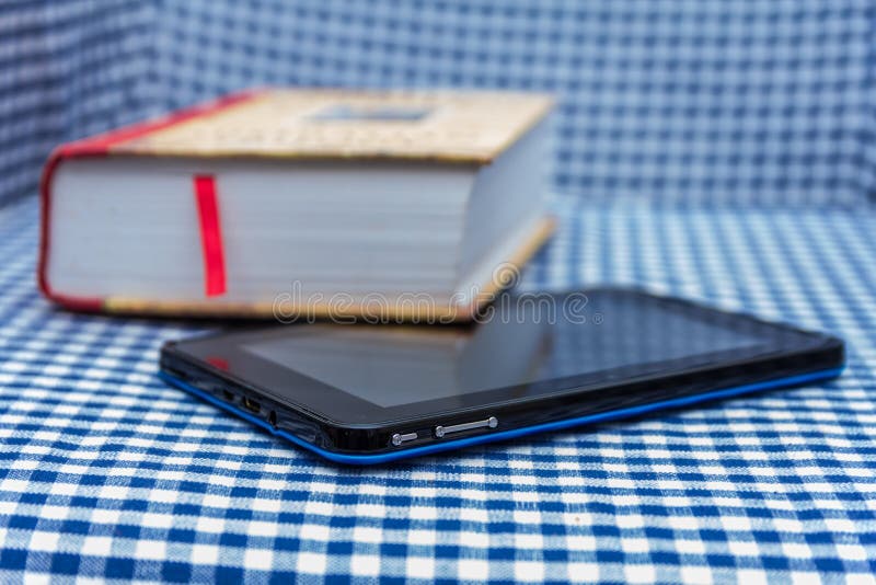 Book and tablet stock image. Image of inside, paper, apps - 57066843