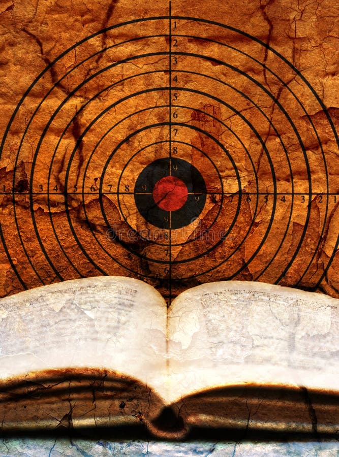 Book and target concept stock photo. Image of chic, retro - 173018936
