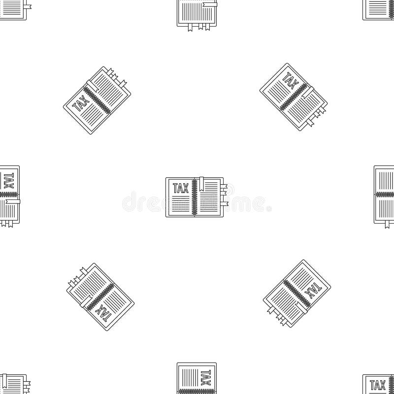 Book Tax Pattern Seamless Vector Stock Vector - Illustration of ...