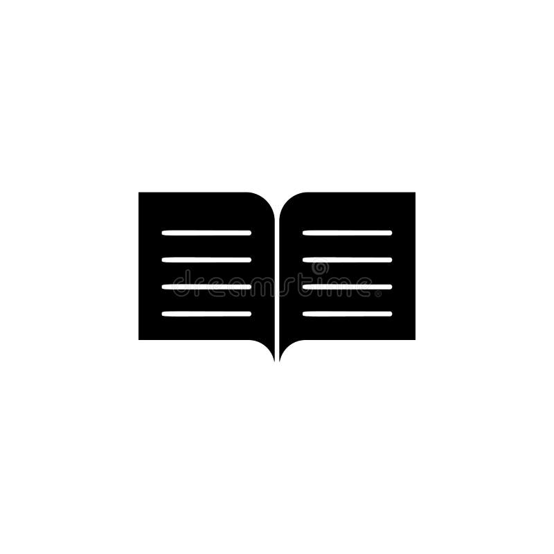Book, Text Icon. Simple Glyph Vector of Text Editor Set Icons for UI ...