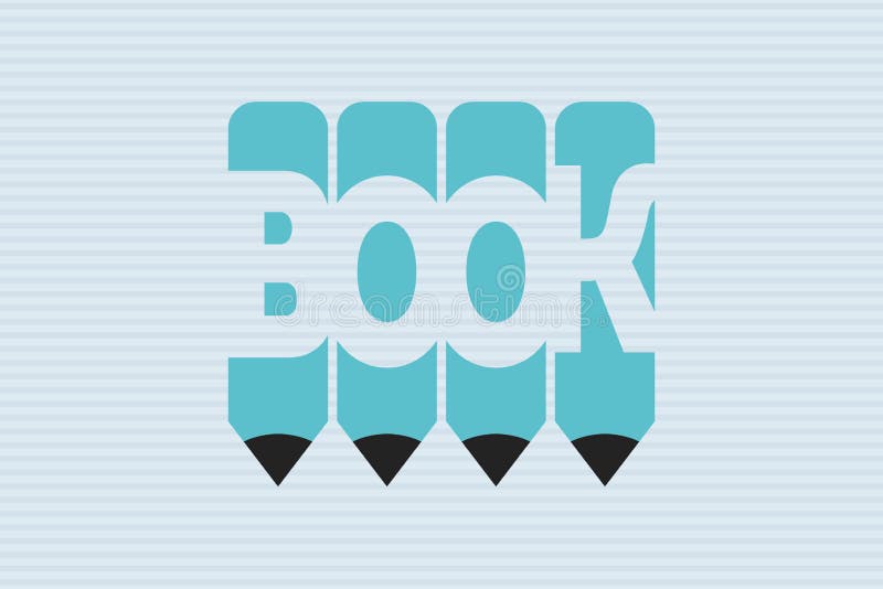 Book Text with Pen Symbol Creative Ideas Design, Vector Illustration ...
