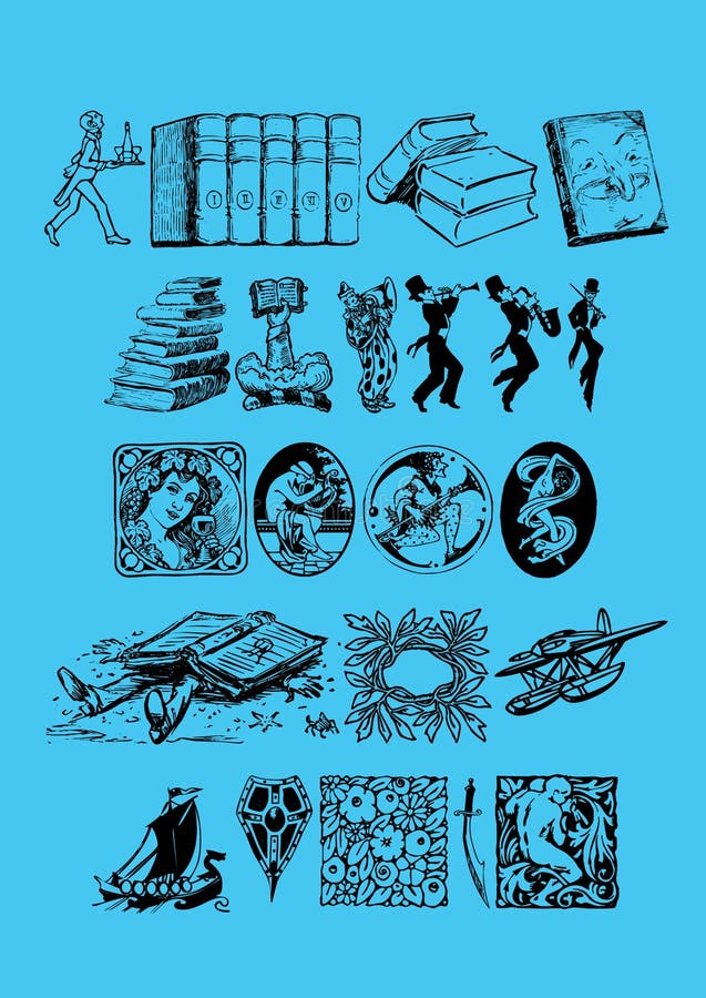 Book theme stock vector. Illustration of book, arabesque - 4061474