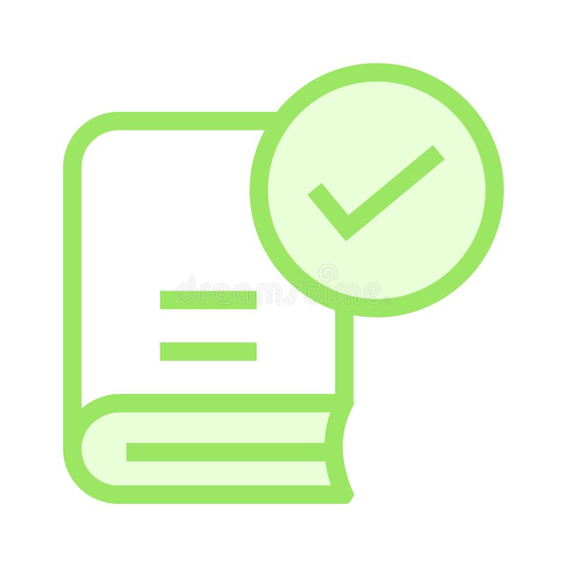 Book Tick Icon Stock Illustrations – 1,511 Book Tick Icon Stock ...