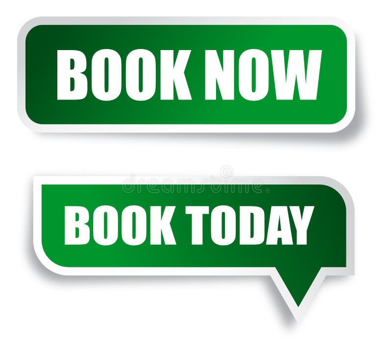 Book today stickers stock illustration. Illustration of blue - 118865247