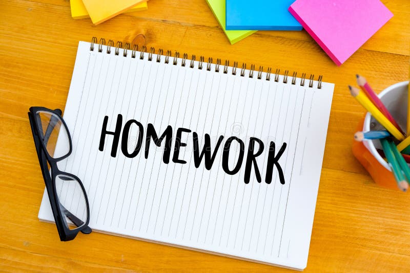Book Top View Conceptual of Homewor School Notebook Stock Image - Image ...