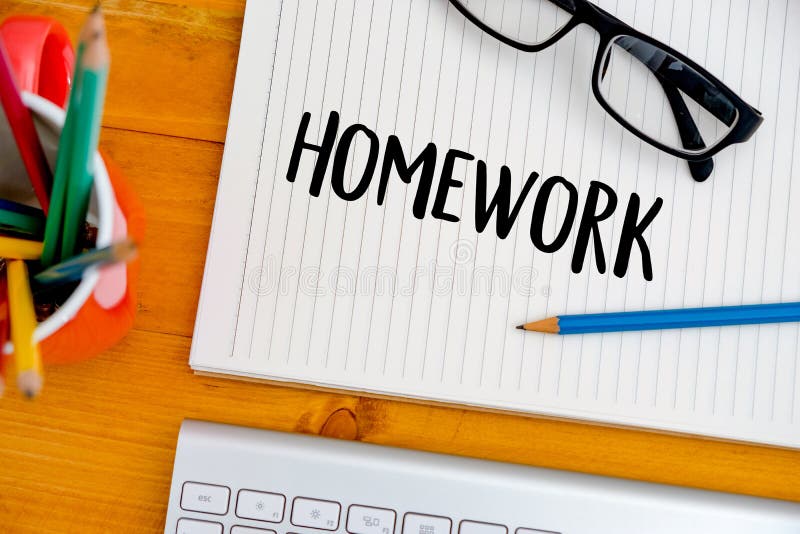 Book Top View Conceptual of Homewor School Notebook Stock Photo - Image ...